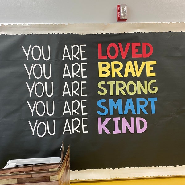 You Are| Bulletin Board Cutouts Decor - Etsy