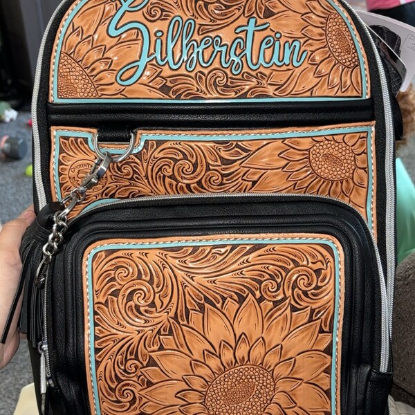 Custom Diaper Bag, Tooled Leather Diaper Backpack, Itzy Ritzy - Etsy
