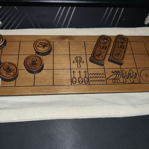 SENET Ancient Board Game, Egyptian Board Game, Wooden Senet Board ...
