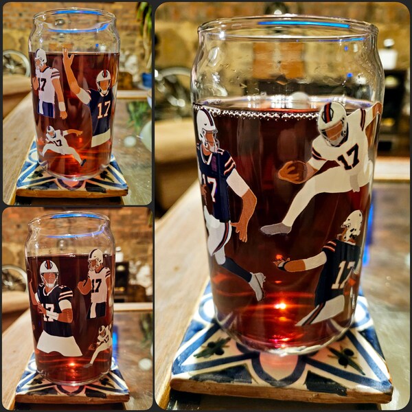 Buffalo Bills Iced Coffee Cup | Josh Allen Drinking Glass | Soda Can ...