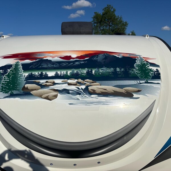 2 RV Trailer Camper KEYSTONE MOUNTAIN Graphics Decals-716-3 - Etsy