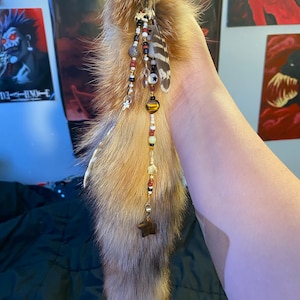 Custom Beaded Tail Keychain for Therians, Furries, Cosplay, Alternative ...