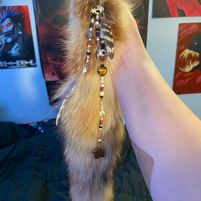 Custom Beaded Tail Keychain for Therians, Furries, Cosplay, Alternative ...