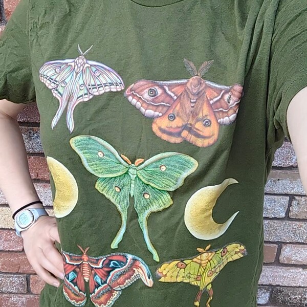 Luna Moth Shirt Luna Moth Lover Gift Luna Moth T-shirt Lunar Moth T ...