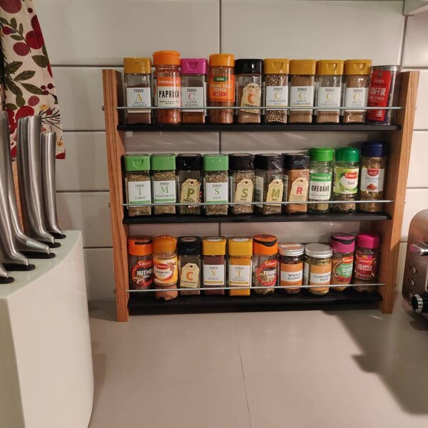 Oak Slate Design Long CD Rack Modern Contemporary Style - Etsy Nederland