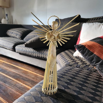 Christmas Topper Praying Angel. Straw Ornaments. Handmade - Etsy