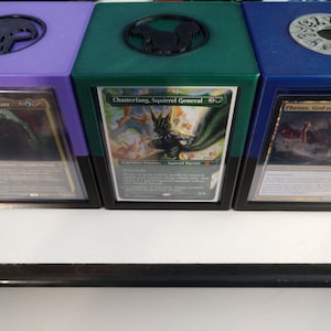 MTG EDH Commander Deck Box W/ Toploader Slot for Stanley Tool | Etsy