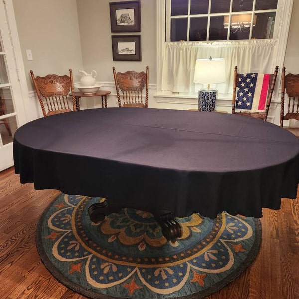 Oval Table Cloths, All Oval Tablecloth Sizes, 74 Colors - Etsy