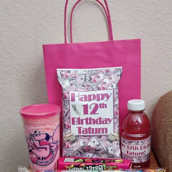 Money Chip Bag-dollar Bill Chip Bag-money Birthday-all About the ...