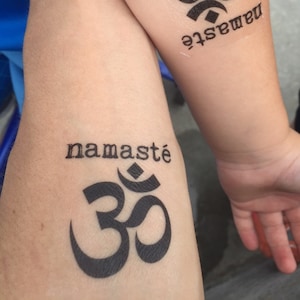 2 Om Namaste Temporary Tattoos Smashtat - Etsy