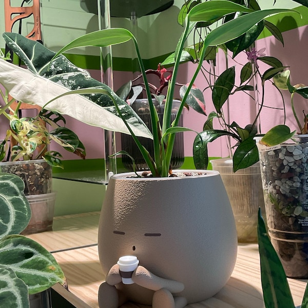 Hanging Black Duck Planter Cute Animal Plant Pots 3D Printed Ugly ...