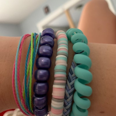 Heishi Bracelet, Heishi Name Bracelet, Beach Bracelet, Bracelet for Women, Stackable Bracelet ...