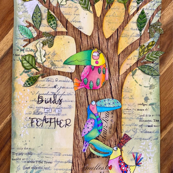 Toucans. 4 X Toucan Digi Stamp Set Including Jpg Flowers - Etsy