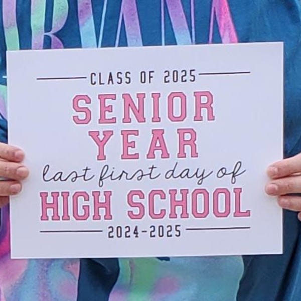 First Day of Junior Year Sign - 1st Day of High School 2025-2026 ...