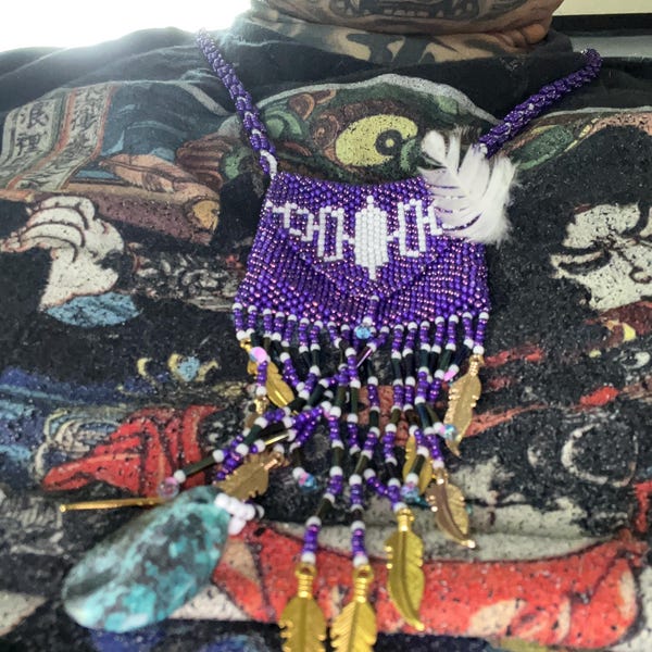 Beadwork Amulet Pouch - Iroquois Haudenosaunee Design - Etsy