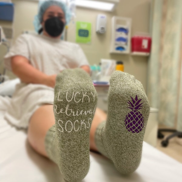 IVF Socks, IVF Gifts, Lucky Retrieval Socks - Etsy