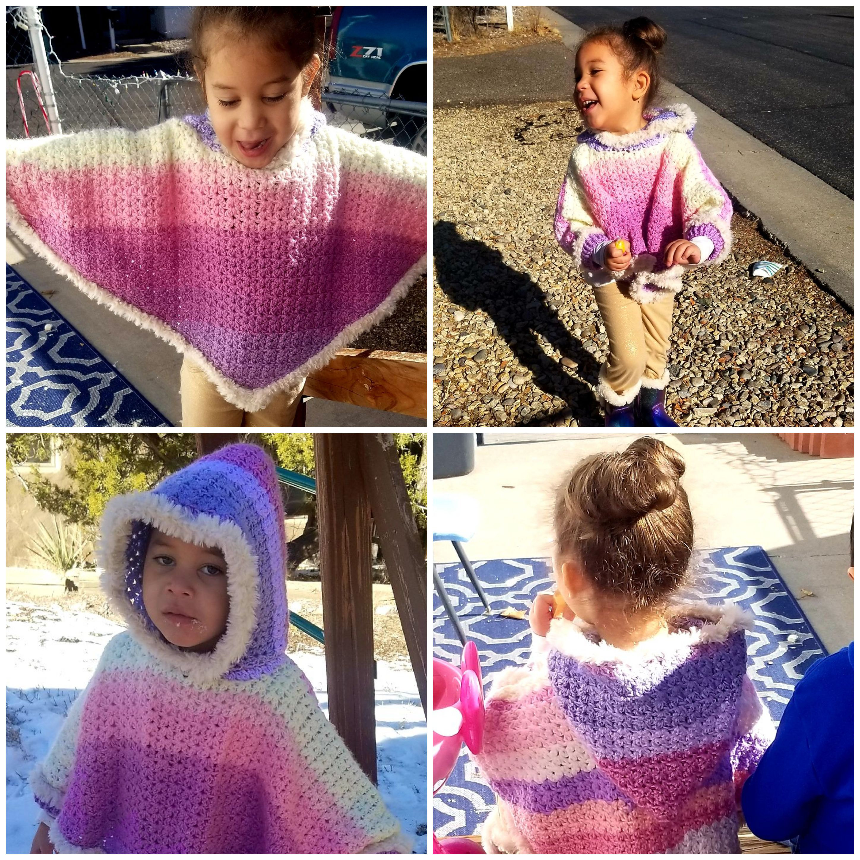 English + Dutch Crochet Pattern Baby / Toddler Poncho With Sleeves ...