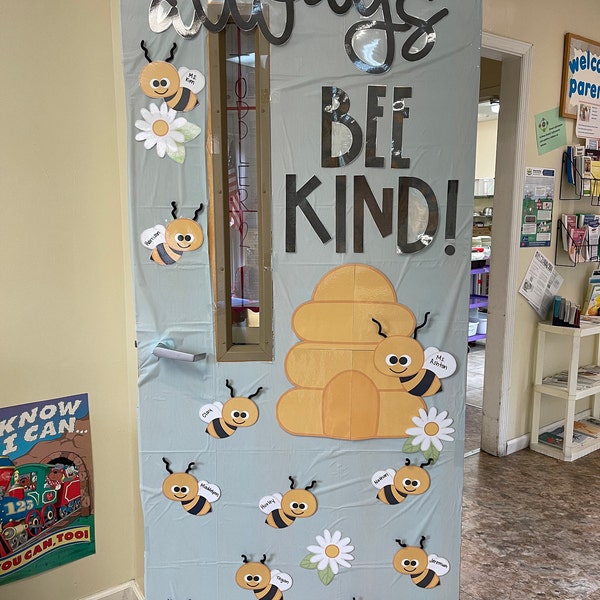 Welcome to Our Hive- Bee Kind- Back to School Bulletin Board - Etsy
