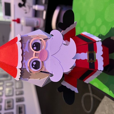 SANTA BOX Card SVG Instant Download Svg Project for Cricut, Scanncut ...