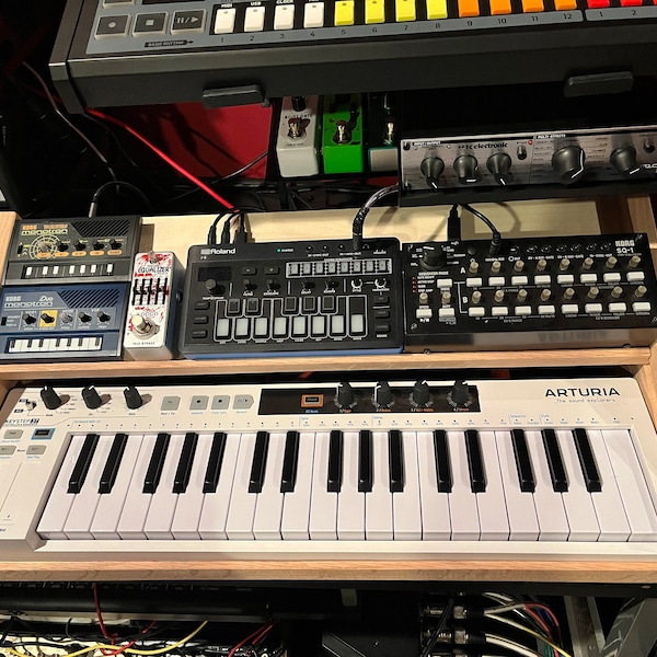 Arturia Keystep Desktop Synth Stand. Wooden Rack for Keystep 32 / 37 ...