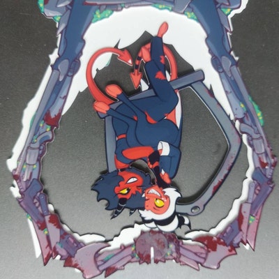 Angel Dust Hazbin Hotel Paper Craft Standee - Etsy