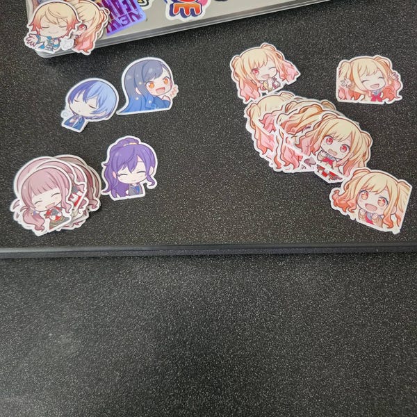 Project Sekai PJSK Band Assorted Sticker Pack (high Quality, Scratch ...