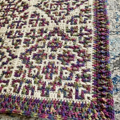 Square Away. Overlay Mosaic Crochet Afghan/blanket Pattern. - Etsy