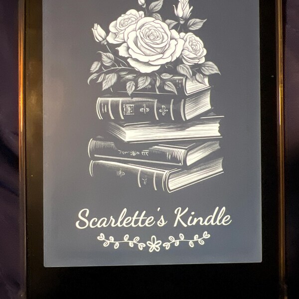 YOUR NAME Personalized Kindle Lock Screen, Wallpaper for Kindle ...