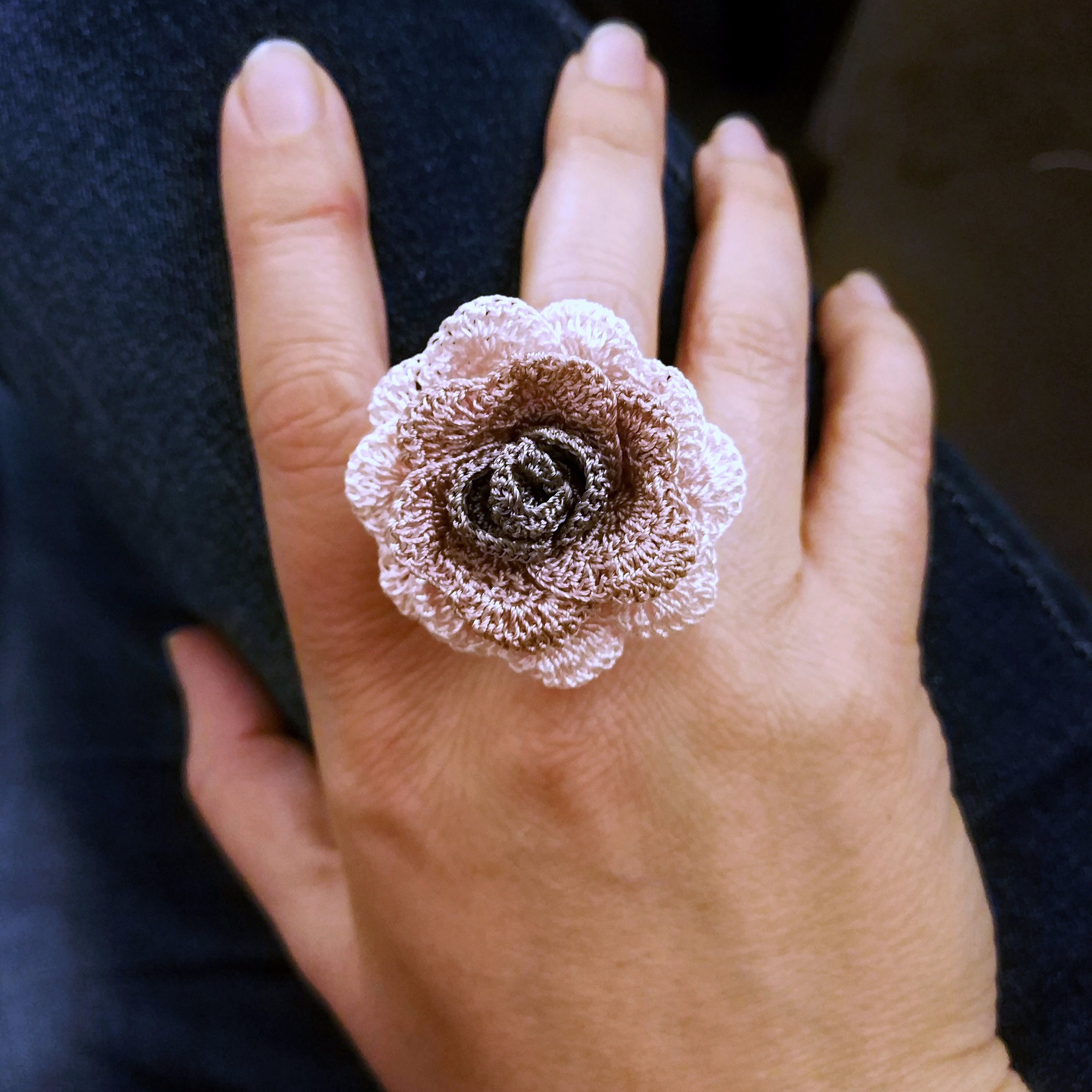 Crochet Hybrid Tea Rose Applique Pattern by Happy Patty Crochet