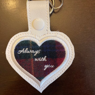 Memory Keychain Made From a Loved Ones Clothing - Etsy