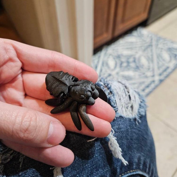 3D Printed Tiny Spider | Tiny Spider | Made-to-order | Articulated ...