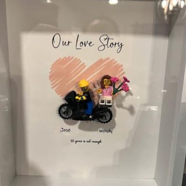 Custom Lego Minifigures Couples Gift, Wedding Lego Figure Art ...