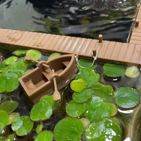 Rowboat Floating Decor | Decorative Aquarium Floater | Water Surface ...