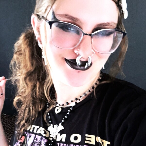 Vampire Bite Choker Necklace - Silver Choker - Gothic Slay Choker ...