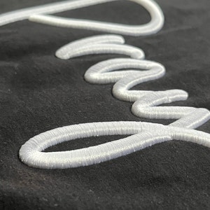 Rustic Charm 3D Puff Cursive Script Embroidery Font 6 Sizes, Instant ...