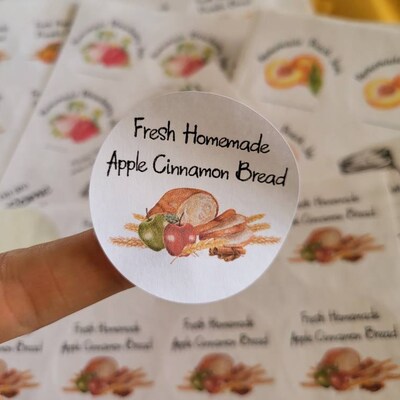 36 Custom Cottage Bakery Law Labels Stickers 2.5 Square - Etsy