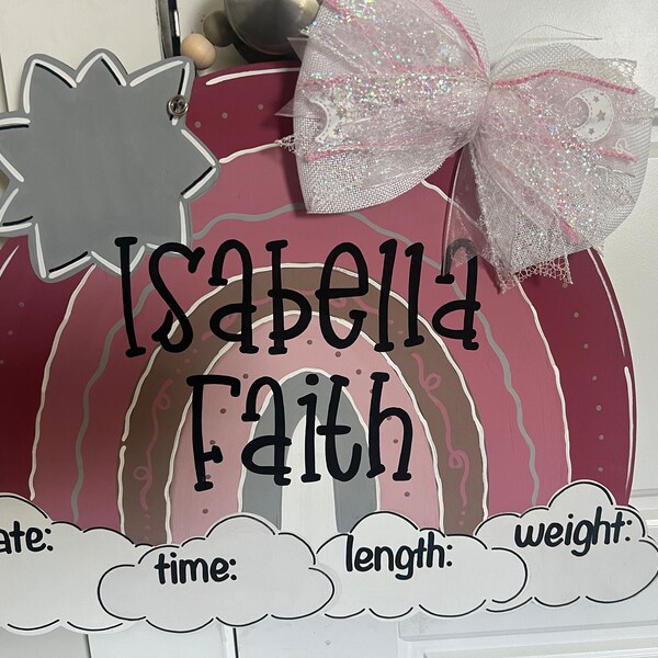 Golf Hospital Birth Announcement Door Hanger, Golf Nursery Sign, Birth ...