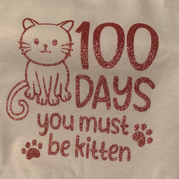 100 Days of School Svg, Cat Svg, Kitten Svg, Funny Teacher Design ...