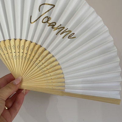 Personalised Wedding , Business, Event, Party Paper Paddle Hand Fans - Etsy