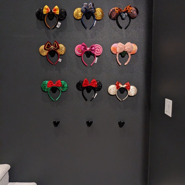 Mickey Themed Ear Display Wall Mount - Etsy