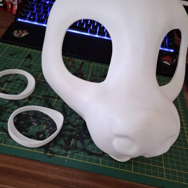 Furry Fursuit Head Base Grumpy Dog Static Base 3d Print - Etsy