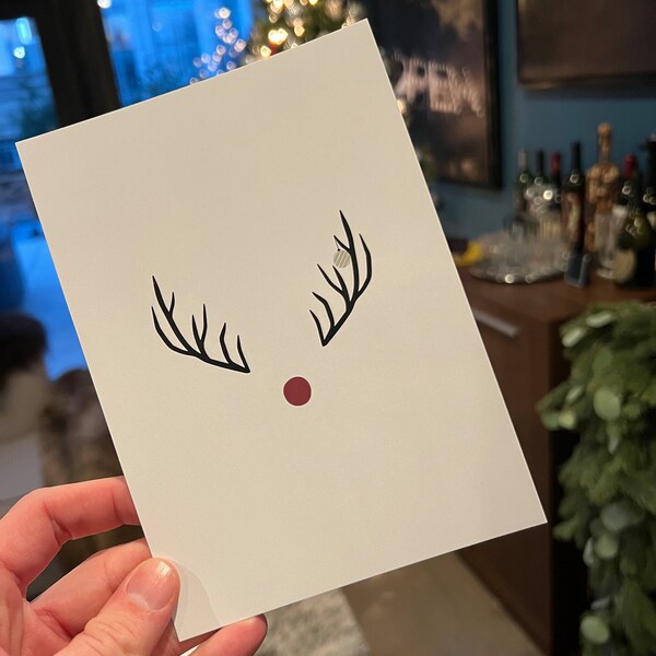 Reindeer Digital Print, Rudolph Digital Print, Christmas Decor ...