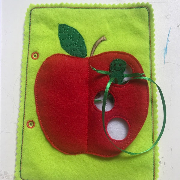 Quiet Book Page Embroidery Design, Toddler Quiet Book Pattern, in the ...