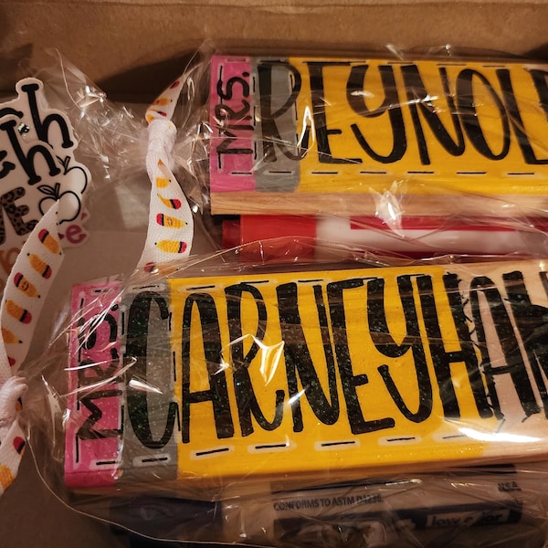 Personalized Name Dry Erase White Board Eraser & Marker Teacher Gift ...