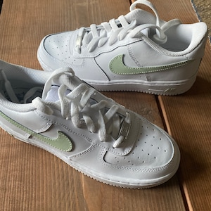 Two-tone Green Colorblock Custom Air Force 1's af1s - Etsy Canada