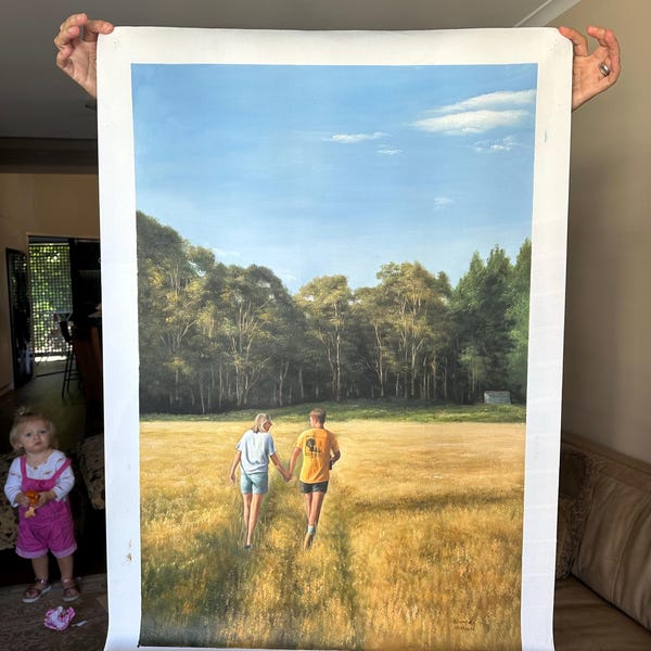 Custom House Portrait Painting, Home Painting From Photo, Housewarming ...