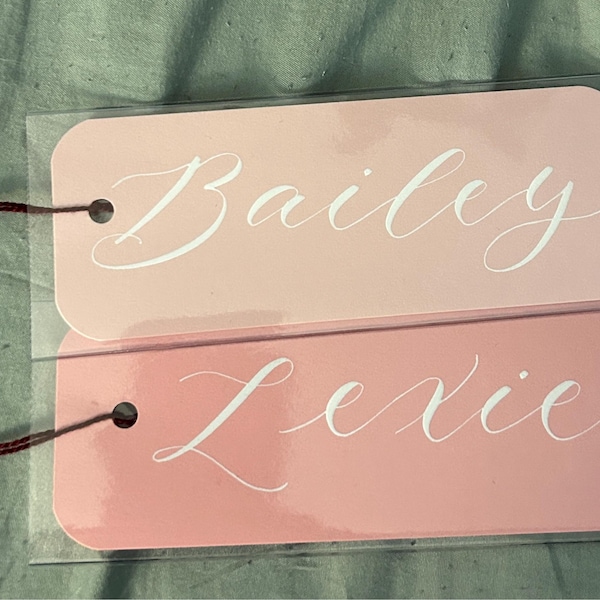 Personalized Bookmarks, Calligraphy Bookmarks, Custom Tassel Bookmarks ...
