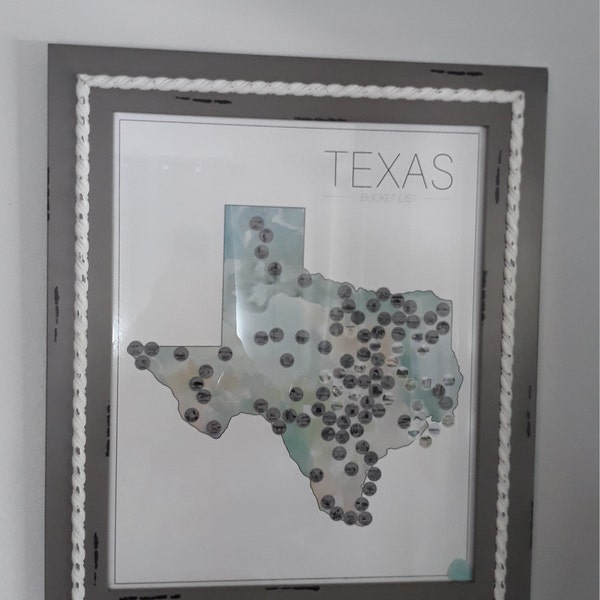 Texas Bucket List Scratch off Map – State Parks & Travel Destinations ...