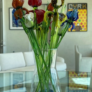 Gorgous Glass Roses Hand Blown Glass Roses Flowers Hand - Etsy