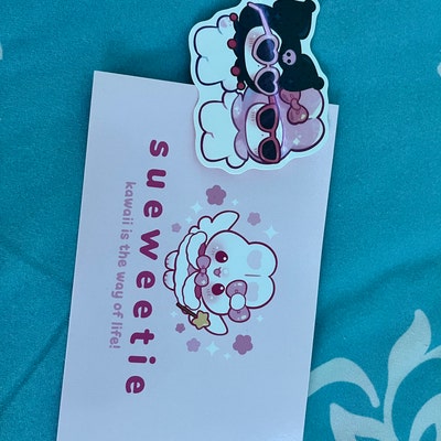 Skull Kitty Sticker Halloween Sticker Creepy Cute Sticker - Etsy